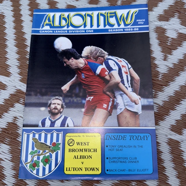 WEST BROMWICH ALBION Home Programmes £2.21 - PicClick UK