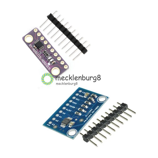 ADS1115 4 CHANNEL 16-Bit I2C ADC Module with Pro Gain Amplifier for ...