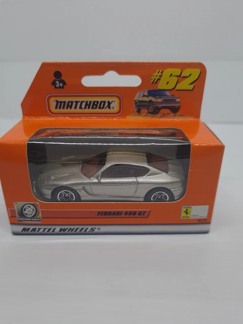 VINTAGE MATCHBOX SUPERFAST 1999 MB # 62 Ferrari 456 GT Silver 96229 NEW ...