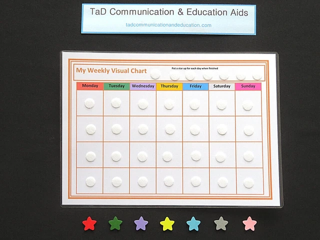 MY WEEKLY VISUAL Chart - ADHD Autism SEN Dementia Sensory Processing ...