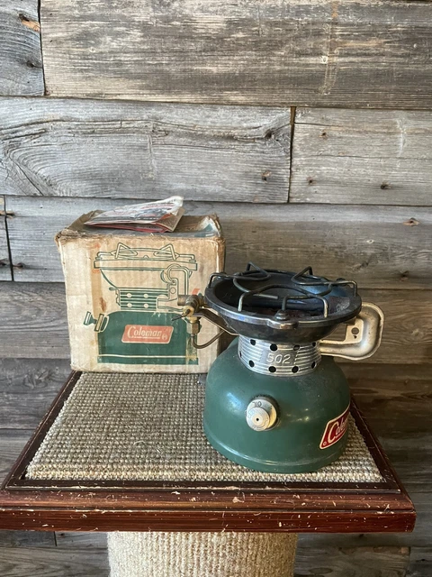 VINTAGE COLEMAN SINGLE Burner Cook Stove Model 502 $125.00 - PicClick CA