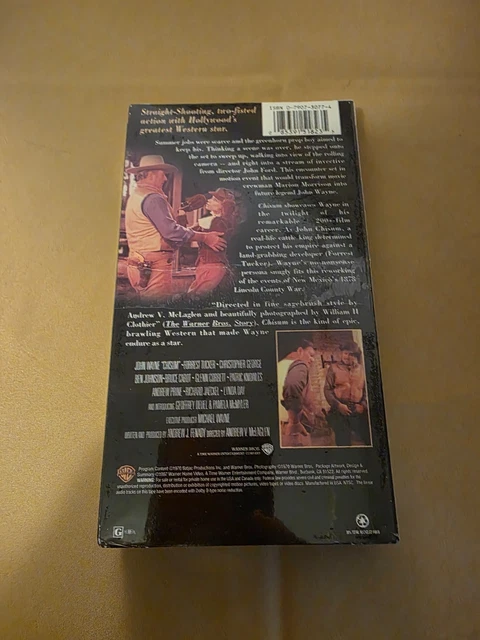 CHISUM (VHS) JOHN Wayne, Forrest Tucker, Ben Johnson. Brand NEW. Sealed ...