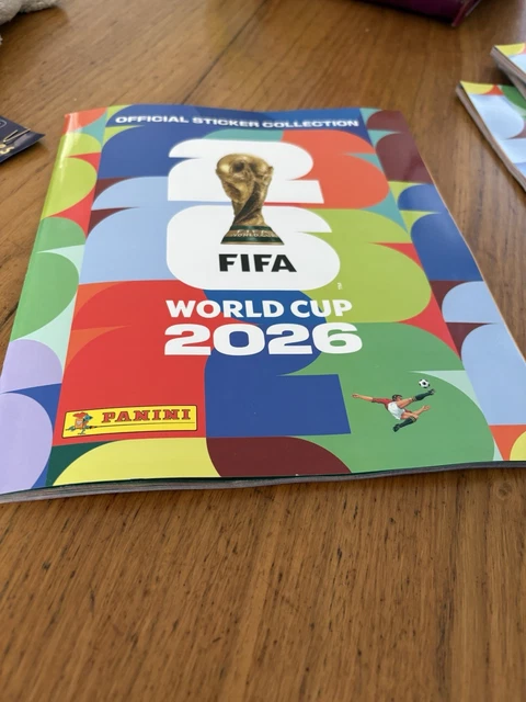 PANINI FIFA WORLD cup 2026 official sticker book with 6 stickers inside ...