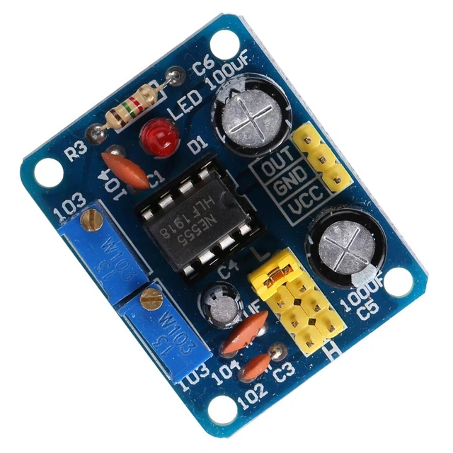 NE555 PULSE FREQUENCY Generator Board LED Indication Reliable ...