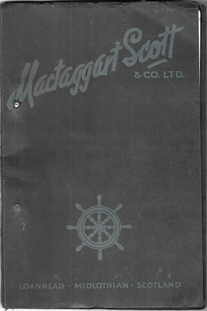 MACTAGGART SCOTT'S STEERING Telemotor Installation Handbook Merchant ...