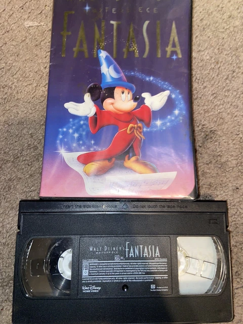 WALT DISNEY’S MASTERPIECE Fantasia (VHS, 1991) Rare Black Diamond ...