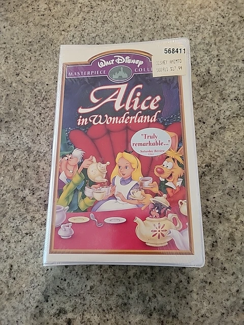 ALICE IN WONDERLAND VHS 1998 Disney Masterpiece Collection New Factory ...