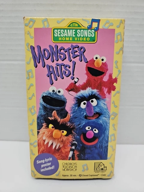 SESAME STREET SONGS Monster Hits Random House VHS Tape 1990 With Lyric ...