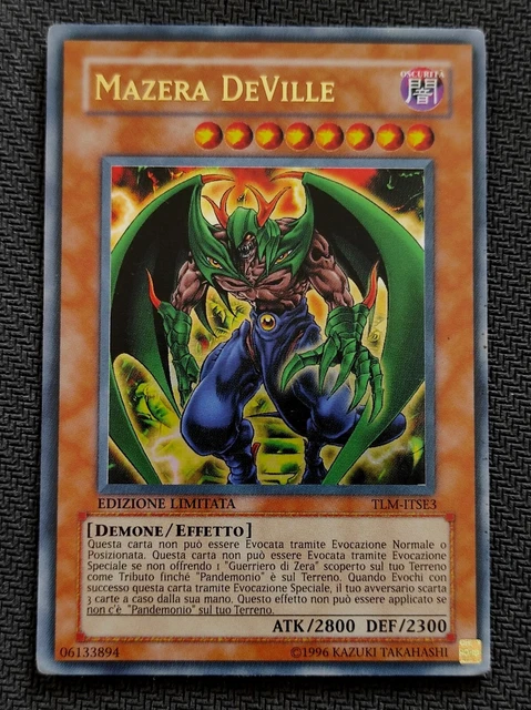 YU-GI-OH! CARTA MAZERA DEVILLE ULTRA RARA TLM-ITSE1 ED italiano EUR 14 ...