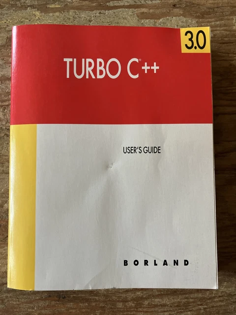 BORLAND TURBO C++ 3.0 Users Guide & Quick Reference Booklet No Software ...