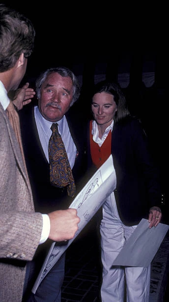 WOODY BROWN & actor Howard Duff at the birthday party for Stella S ...