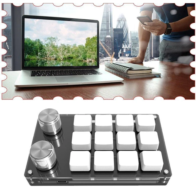 NEW CUSTOM KEYBOARD Volume Button Knob Programming Keypad Macro USB ...