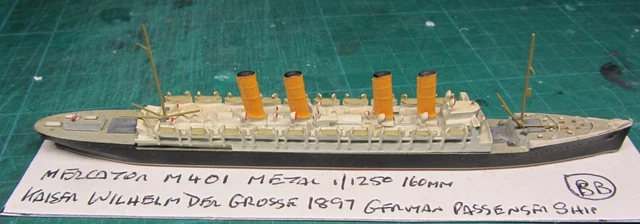 KAISER WILHELM DER Grosse German PA Ship by Mercator, Scale 1/1250 Ship ...
