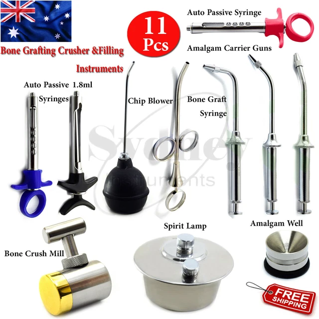 AUTO PASSIVE ANESTHESIA Syringe & Bone Graft Implants, Chip Blower ...