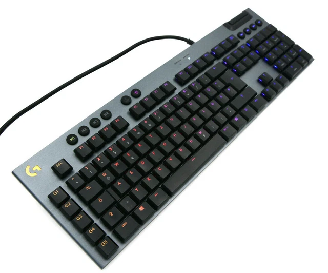 LOGITECH G815 JEUX Clavier Lightsync RGB Clavier Qwerty- Noir, Clicky £ ...