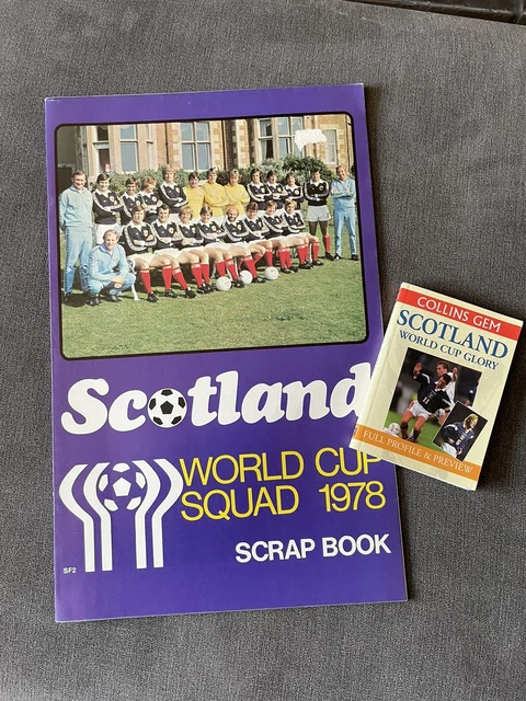 VINTAGE SCOTLAND 1978 World Cup Scrapbook & 1998 World Cup Guide -Mint ...