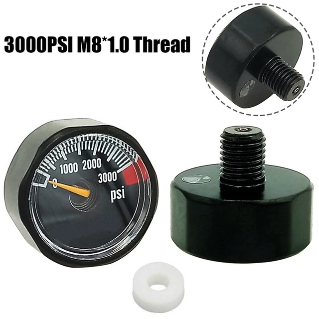 PRESSURE GAUGE MANOMETER Oil-Water Separators Mini Meter PCP HPA Tank ...