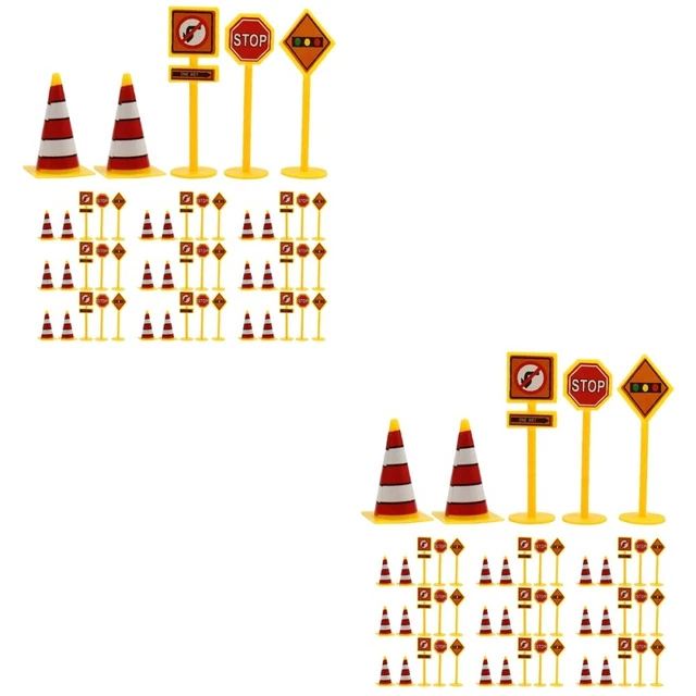 20 SETS ROAD Signs Prop Road Signs Models Puzzle Toy Mini Toy £14.31 ...