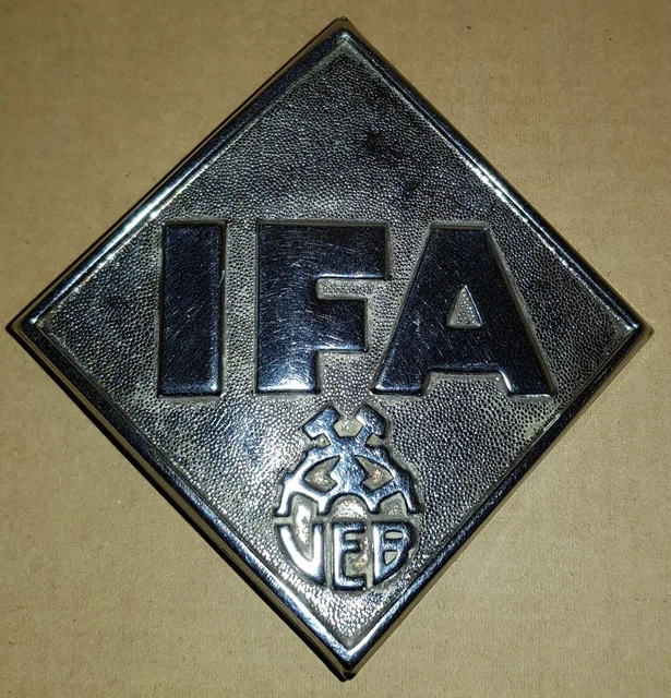 IFA F 8 / F 9 original Emblem DDR Kühler Kofferraum Motorhaube Framo ...