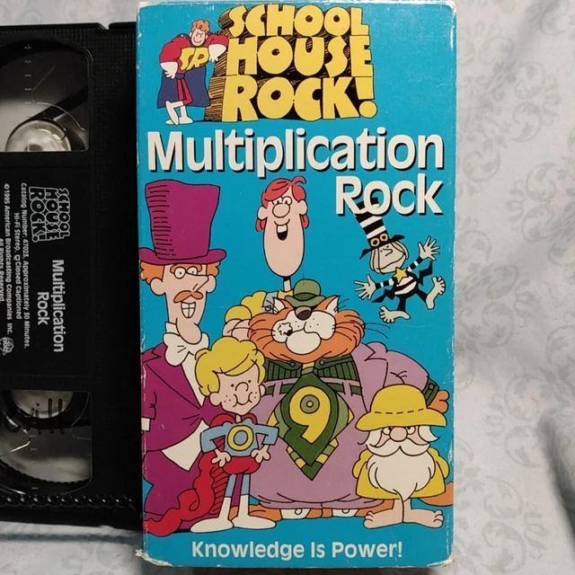 VINTAGE 1987 SCHOOLHOUSE Rock - Multiplication Rock VHS Tape £4.54 ...