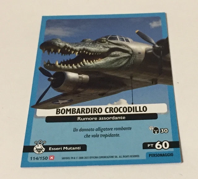 BOMBARDIRO CROCODILLO 114/150 Skifidol Italian Brainrot Card Game ...