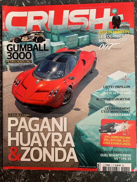 MAGAZINE CRUSH N°1 Pagani Huayra & Zonda EUR 7,00 - PicClick FR