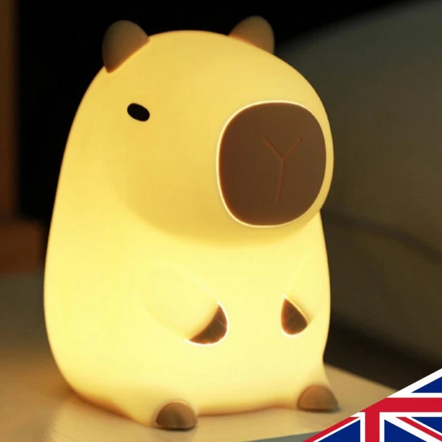 CAPYBARA NIGHT LIGHT Cartoon Pat Light 2 Gear Nursery Nightlight for ...