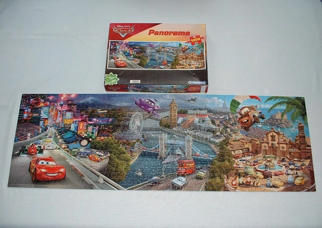 DISNEY PIXAR CARS 1000 Piece Panorama Panoramic Jigsaw Puzzle ...