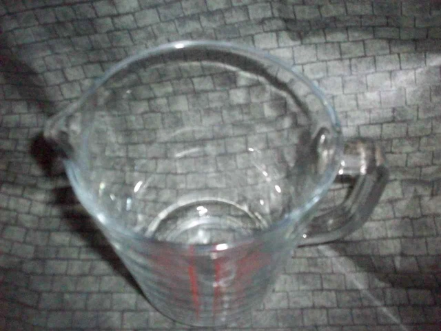 VINTAGE RETRO RARE Large Measuring Pyrex Clear Glass Jug 1 liter £10.80 ...