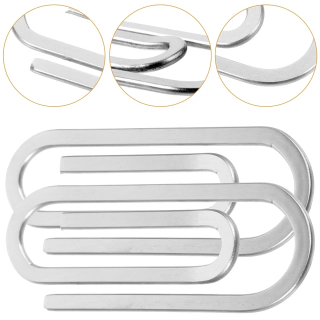2 PZ CLIP in acciaio inox clip slim cash supporto credito clip di carta ...