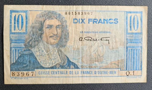 FRANCE - FFRANCIA - French Note - Billet De 10 Francs D'outre-Mer. EUR ...