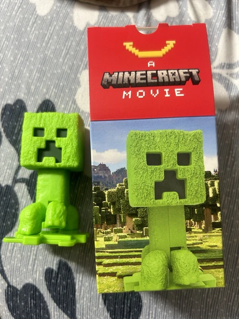 MCDONALDS HAPPY MEAL Toy 2025 UK Minecraft Movie Blockhead Toy Creeper ...