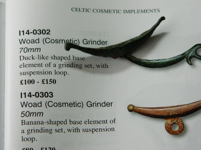RARE IRON AGE / Celtic bronze woad grinder / war paint Metal detecting ...