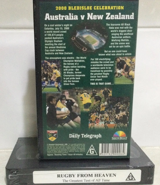 SEALED VHS RUGBY The Greatest Test of all Time Australia v New Zealand ...