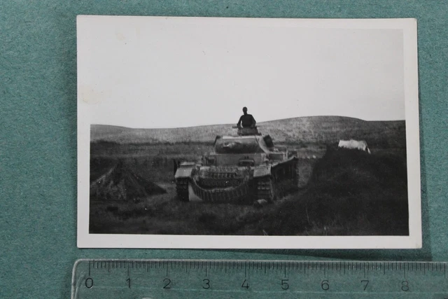 FOTO PHOTO 30103 WW2 Panzer tank 1941 Turm Soldat DAK Afrika Korps ...