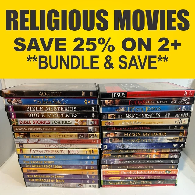 RELIGIOUS/CHRISTIAN MOVIES **BUNDLE SAVINGS & SHIPPING DISCOUNTS** $3. ...