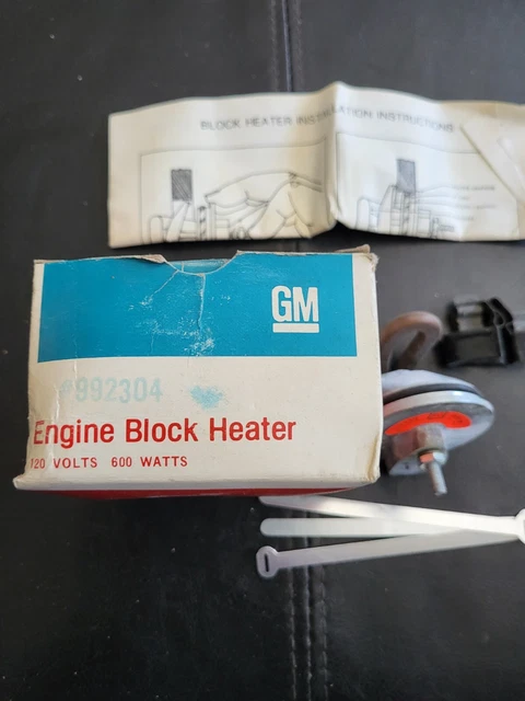 VINTAGE ORIG NOS GM 992304 Engine Block Heater 120v 600w Chevrolet ...