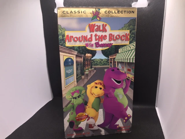 BARNEY - WALK Around the Block with Barney (VHS, 1999) Classic ...