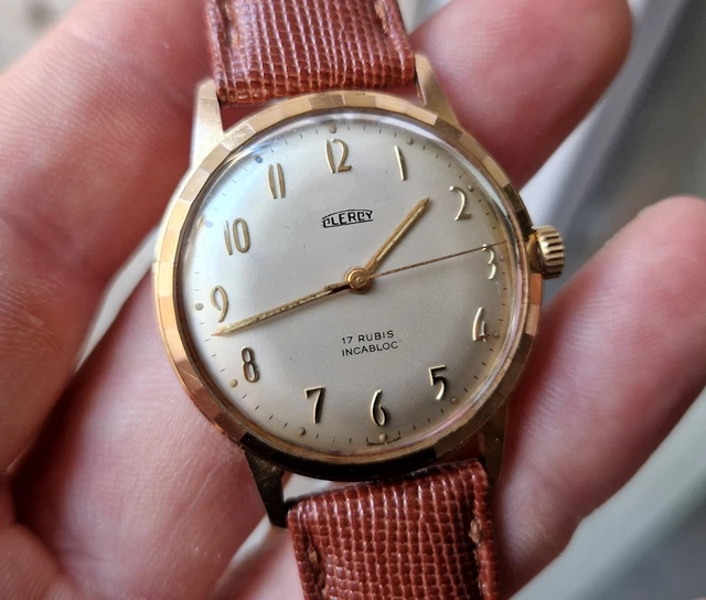 *SUPERBE* ANCIENNE MONTRE Elerey Or Mécanique Fef 350 Vintage Rare ...