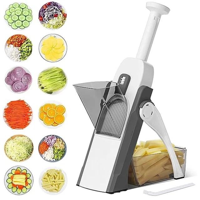 5-IN-1 MANUAL VEGETABLE Cutter – Potato Slicer Chopper & Fries Maker ...