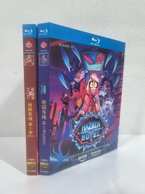 HAZBIN HOTEL SEASON 1-2 (2025)BD Animation 4-Disc All Region New Sealed ...