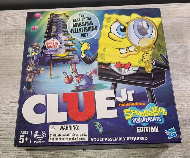 HASBRO NICKELODEON CLUE Jr. SpongeBob SquarePants Edition Game £38.23 ...