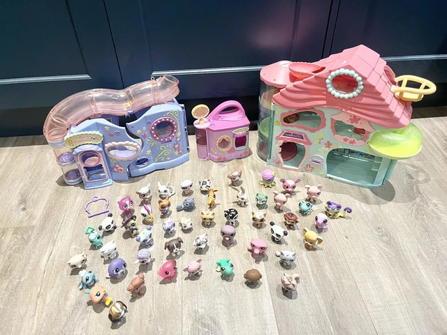 LARGE LPS LITTLEST Pet Shop Bundle Play sets, Rare Figures X 49 £79.99 ...