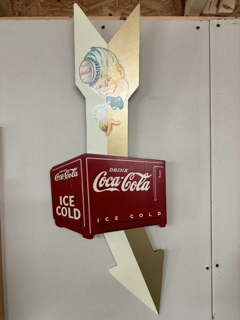 COCA COLA 1940S kay display sign cardboard sign tin $1,250.00 - PicClick