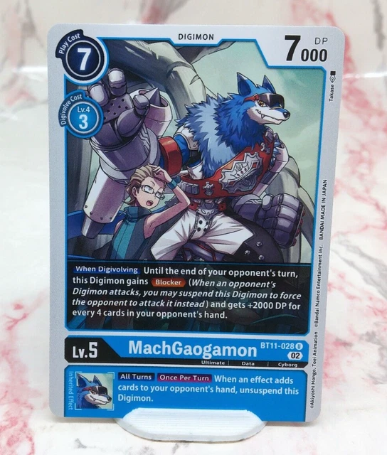 CARTE DIGIMON - MachGaogamon BT11-028 U Phase Dimensionnelle - Neuf/m ...
