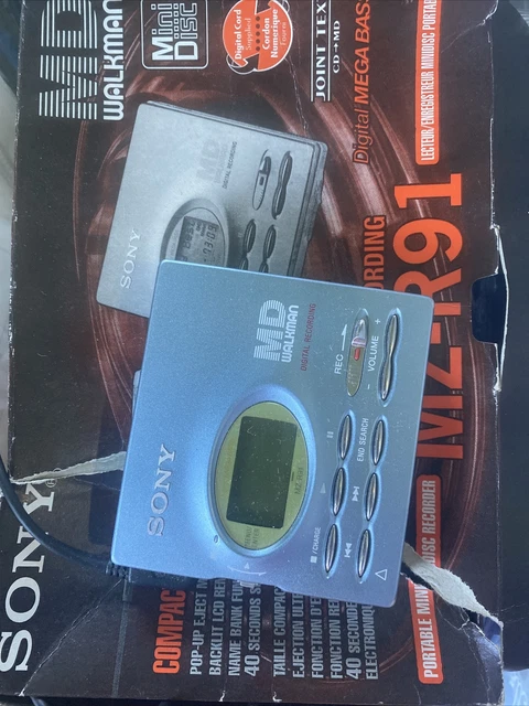 SONY MZ-R91 MD Walkman Portable MiniDisc Recorder/Player - Blue. BOXED ...
