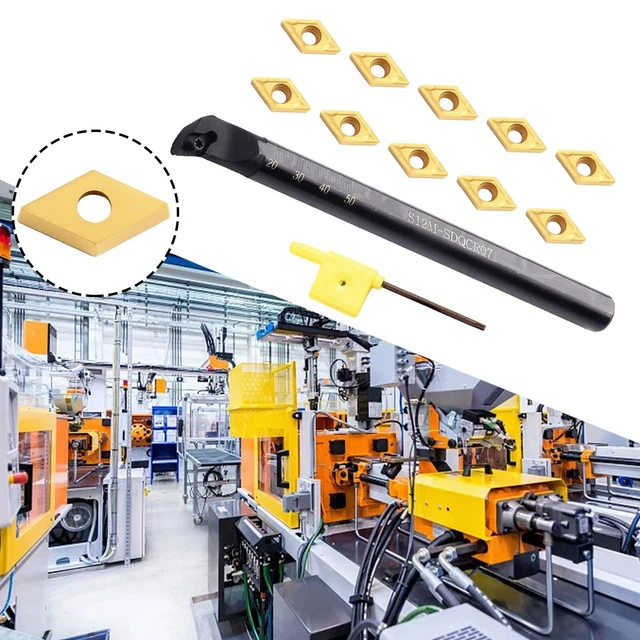 PORTE-OUTIL DE TOURNAGE tour barre d'alésage tour design S12M SDQCR07 EUR 27,14 - PicClick FR