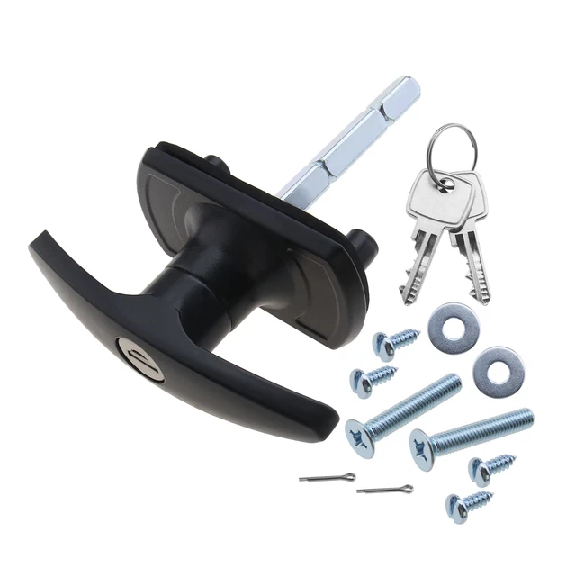 FOR HENDERSON T-HANDLE Lock 18mm Square Shaft Lock Handle Garage Door ...