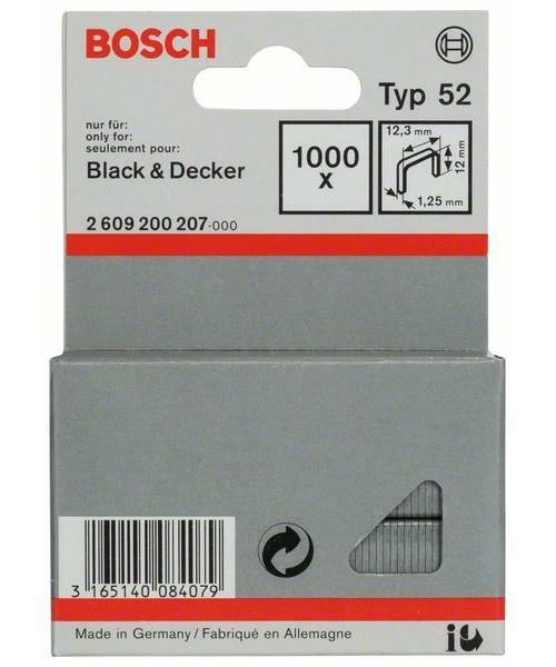 BOSCH MORSETTO FILO Piatto Tipo 52, 12,3 x 1,25 X 12 MM 2609200207 EUR ...