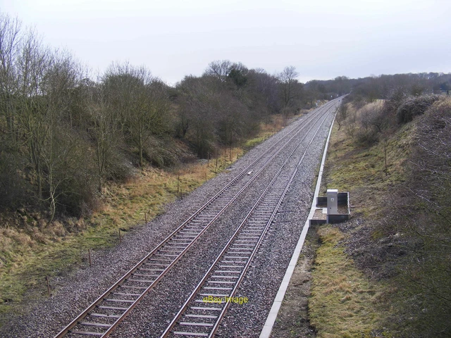 PHOTO 6X4 RAILWAY Line to Saxmundham Darsham At the Yoxford Road ...